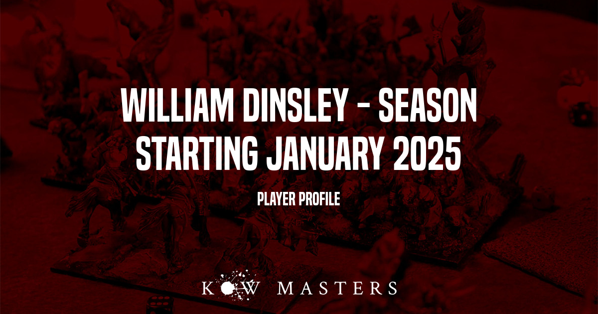 William Dinsley - Season starting January 2025